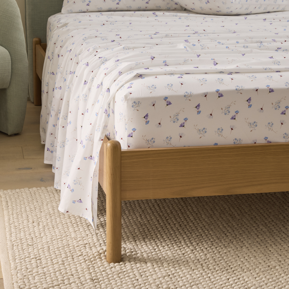 Lilah Floral Cashmere Blue Sheet Set | Adairs