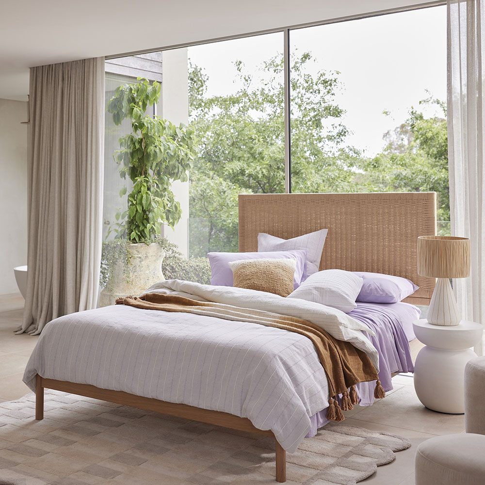 Ombre Horizon Lilac Quilt Cover Separates Adairs