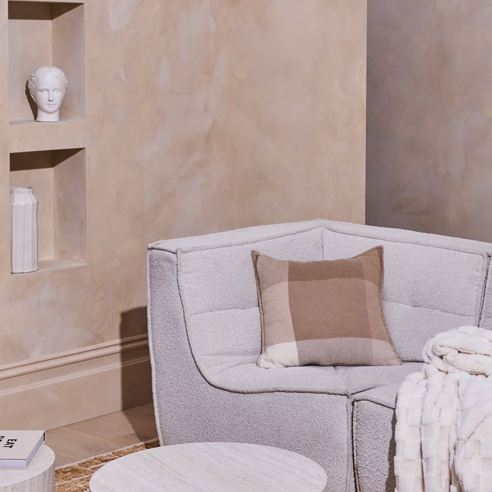 Lucia White Leather Head Sculpture | Adairs