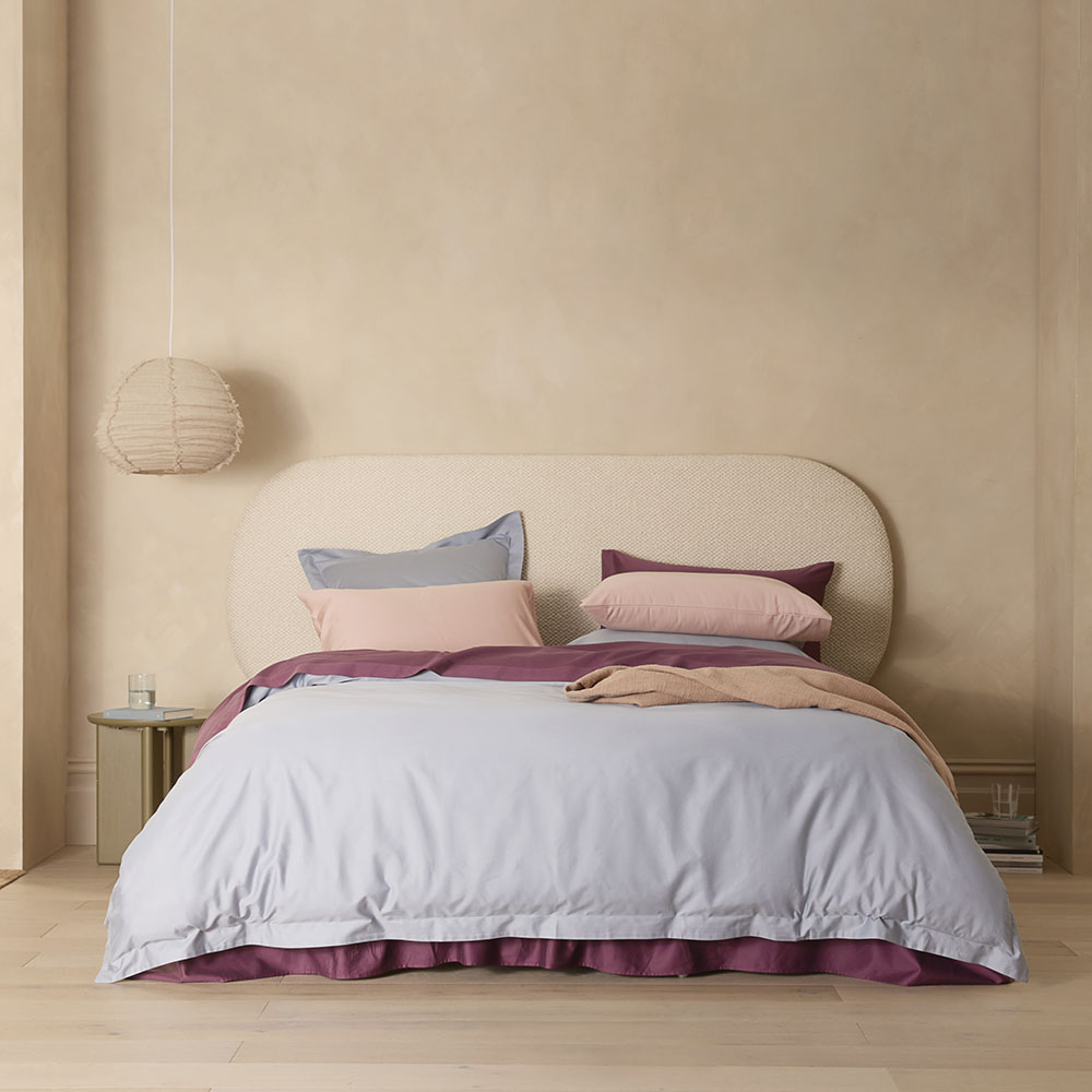 600TC Bamboo Cotton Pastel Blue Quilt Cover Separates | Adairs