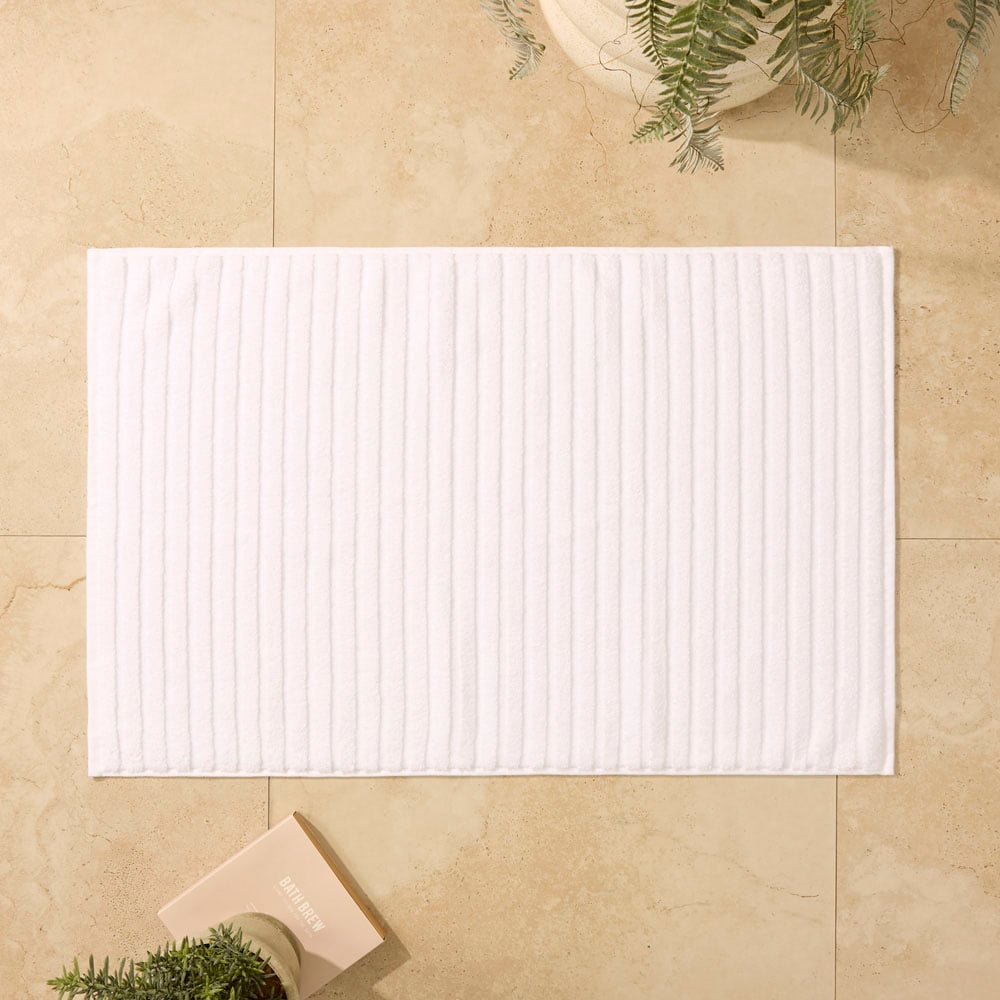 Miller Australian Cotton White Bath Mat | Adairs