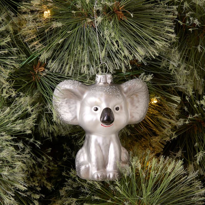 Vintage Koala Mercury Glass Ornament Adairs