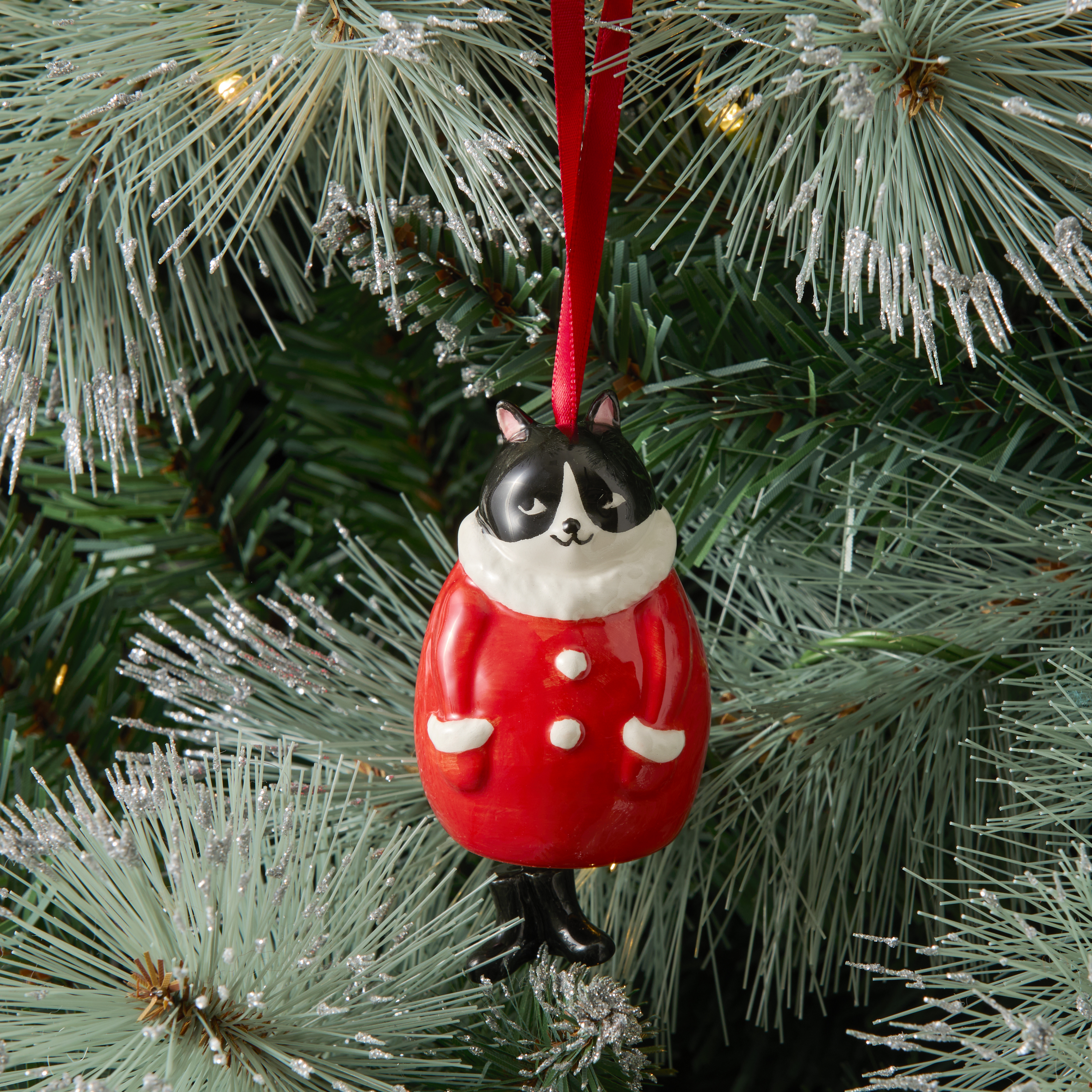 Ceramic Cat Animal Bell Decoration | Adairs