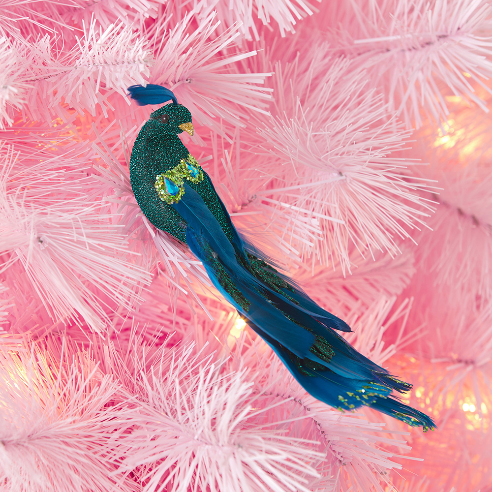 Feather Peacock Bird Decoration | Adairs