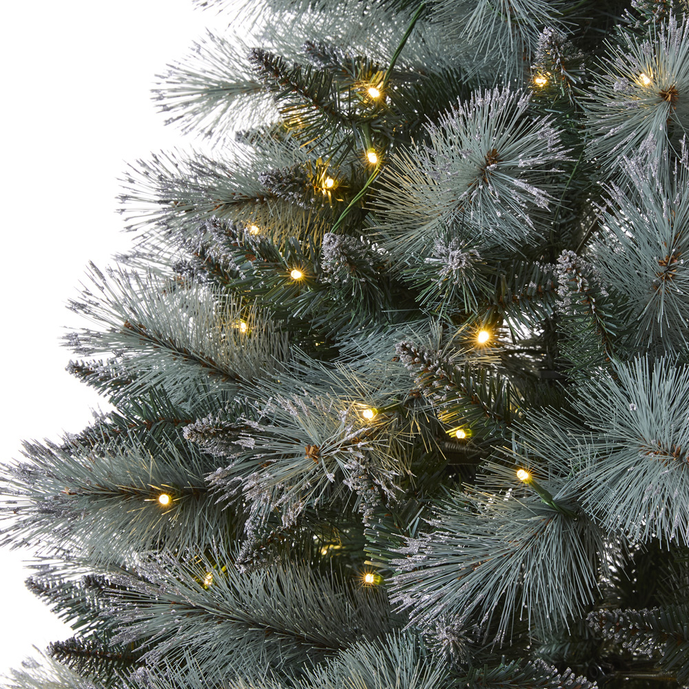 Silver Glitter Spruce LED Christmas Tree | Adairs
