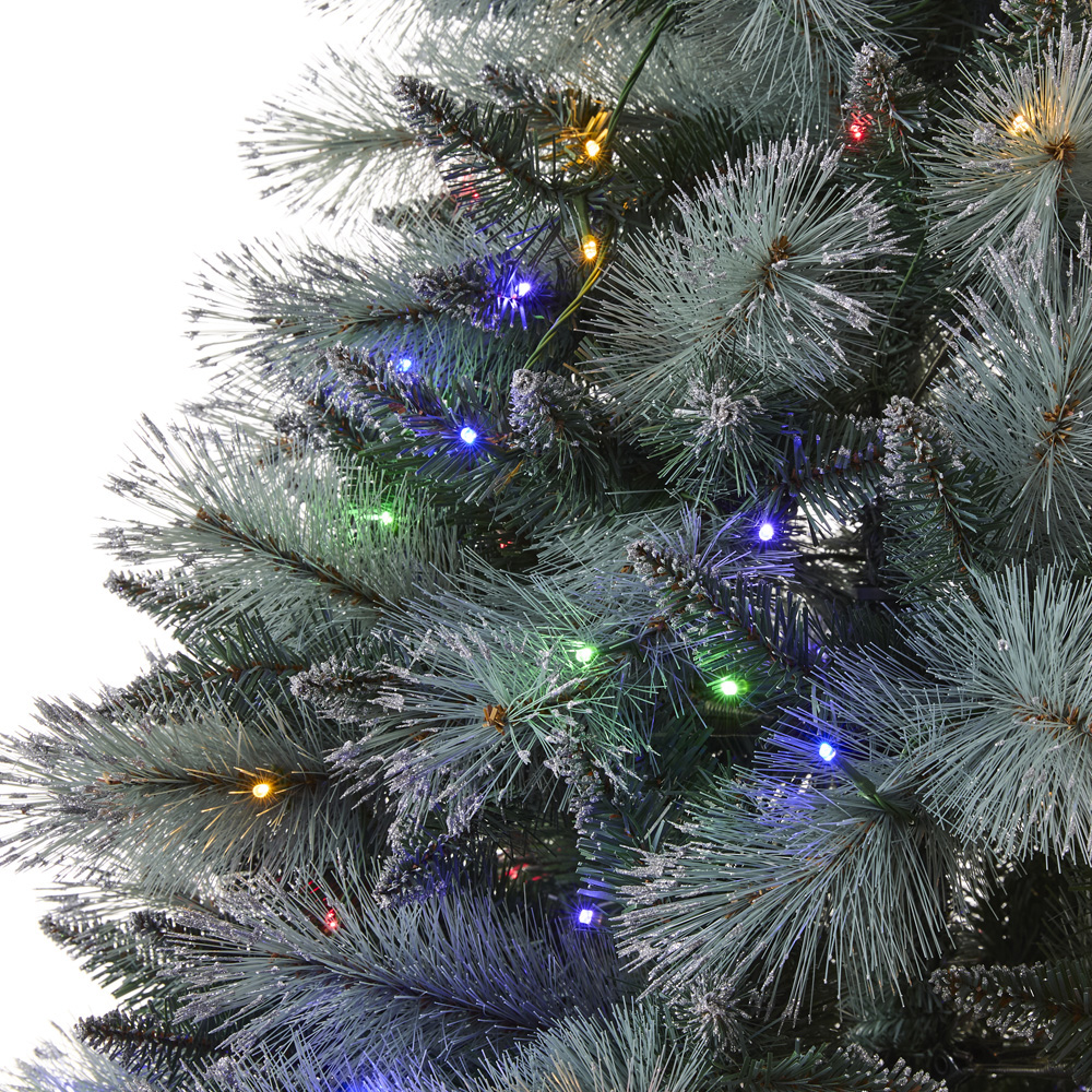 Silver Glitter Spruce LED Christmas Tree | Adairs