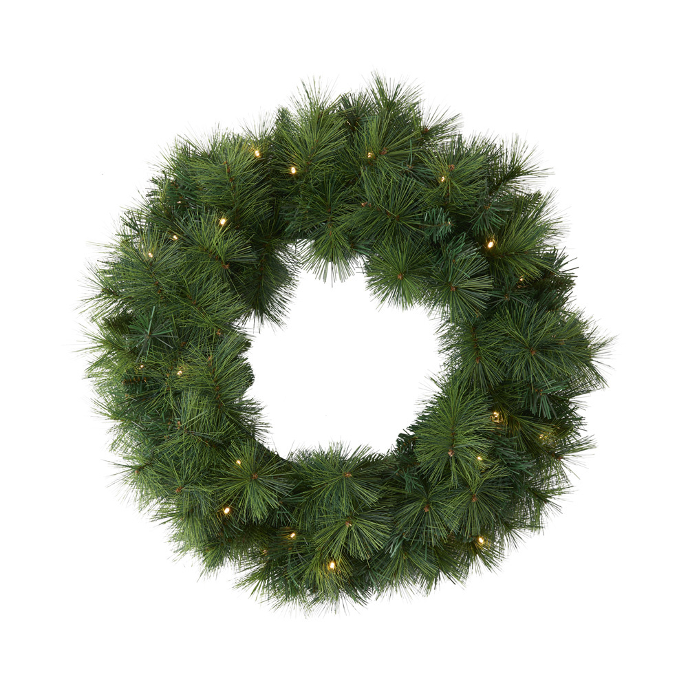 Pine Green Large LED Wreath | Adairs