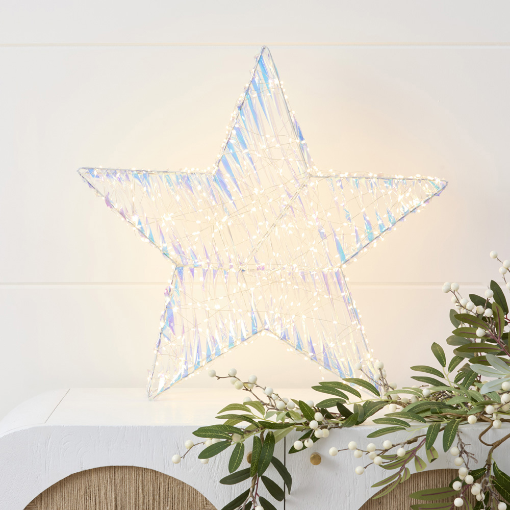 Iridescent LED Star | Adairs