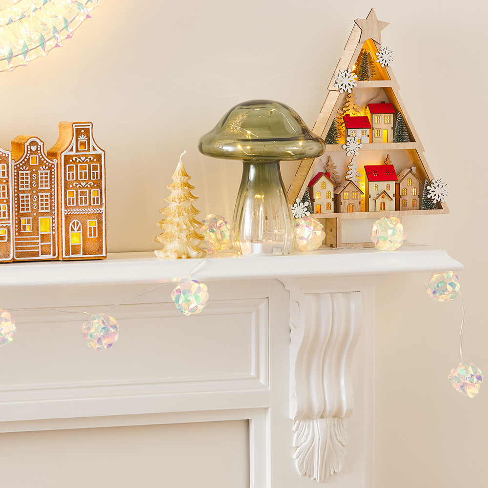 Iridescent LED Ball Garland | Adairs