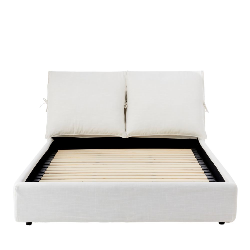 Lennox White Full Bed | Adairs