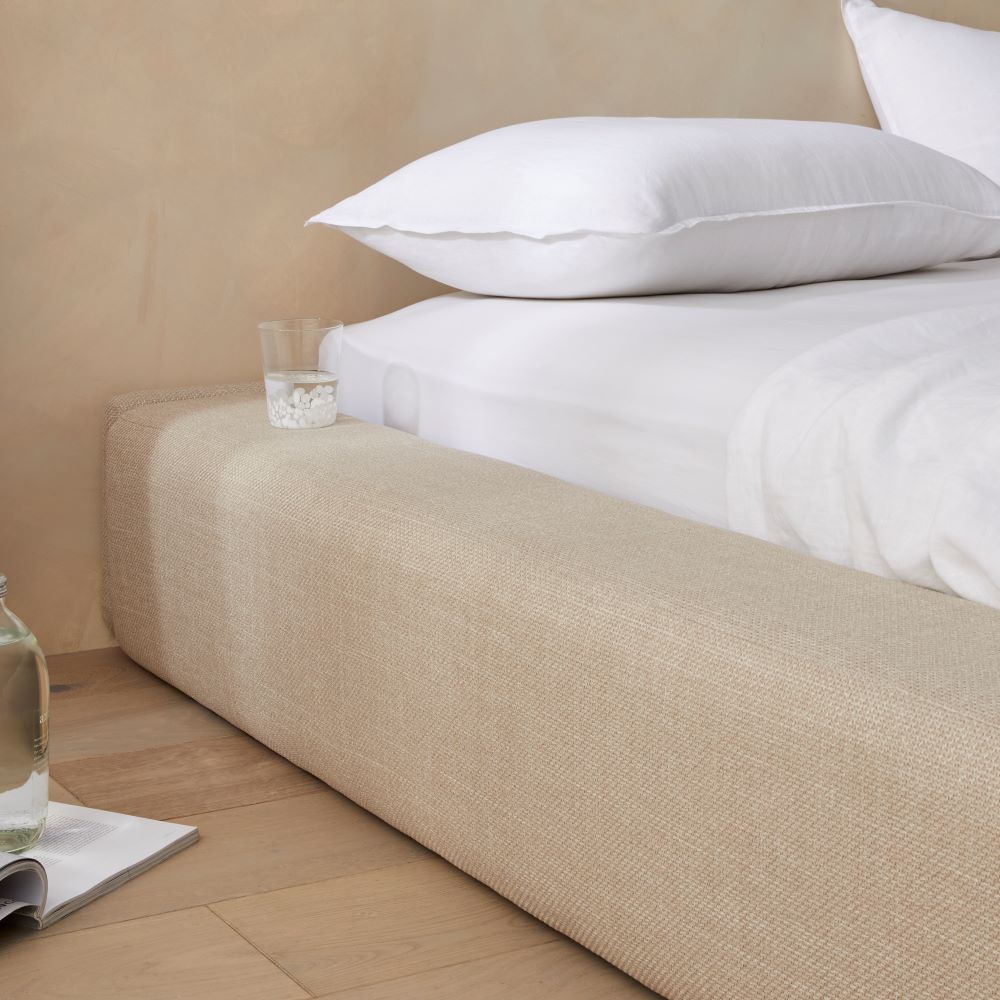 Barley Beige Bed Base | Adairs