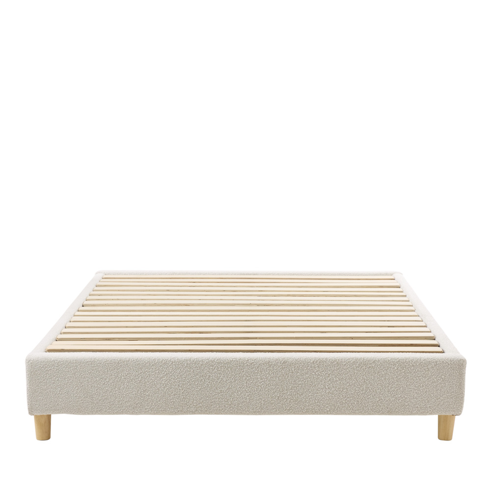 Dune Snow Boucle Bed Base | Adairs