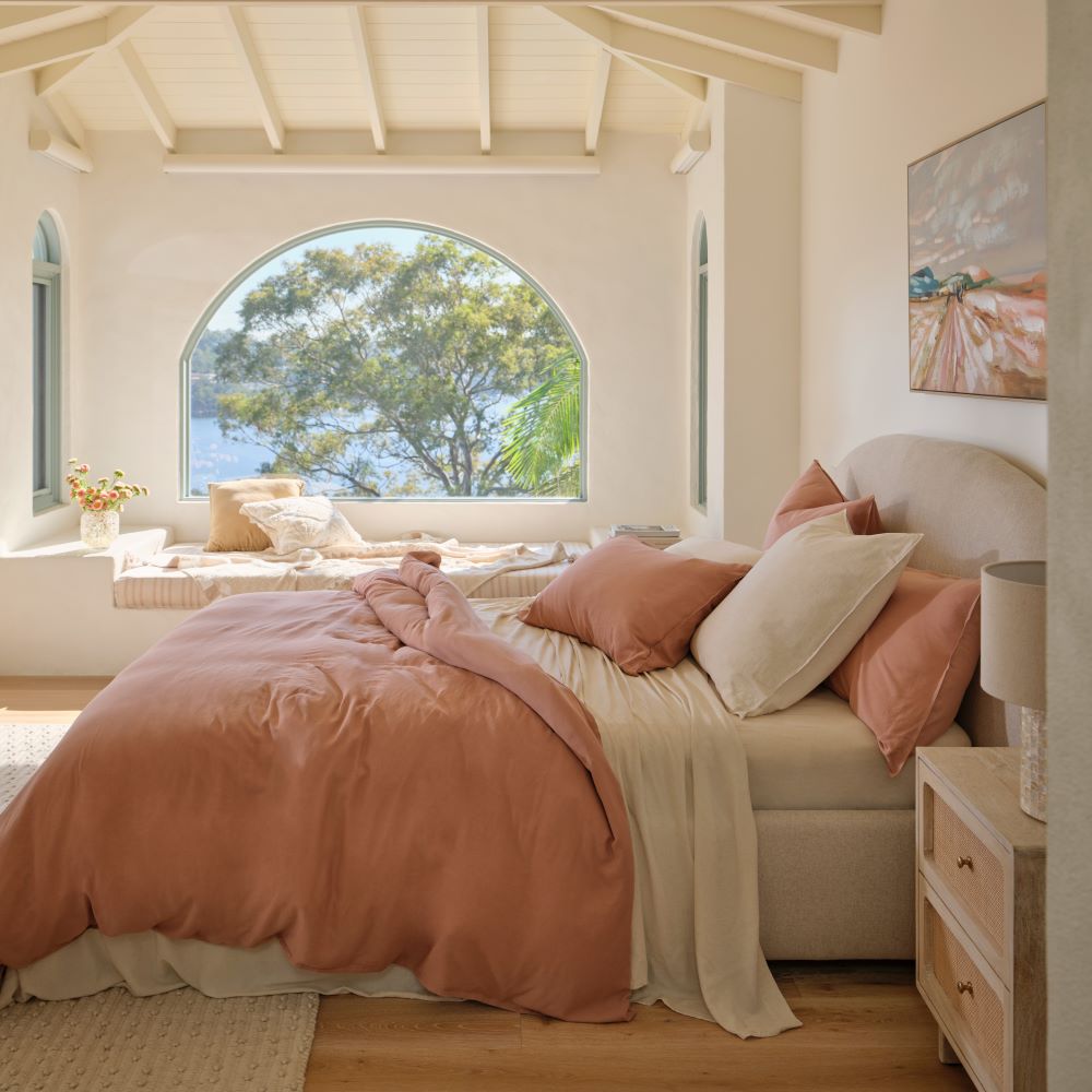 Arzon Ecru Full Bed | Adairs