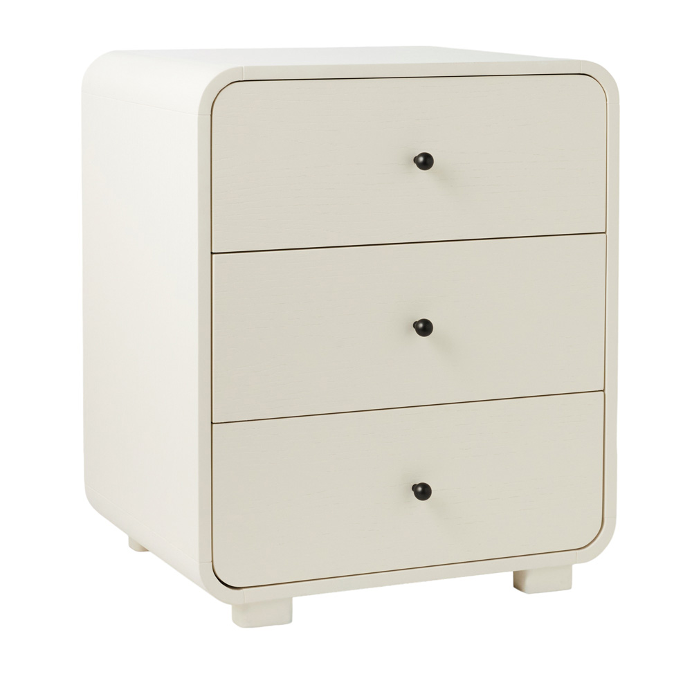 Berkley Ivory Bedside Table | Adairs