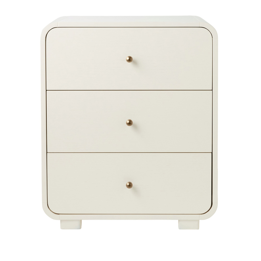 Berkley Ivory Bedside Table | Adairs
