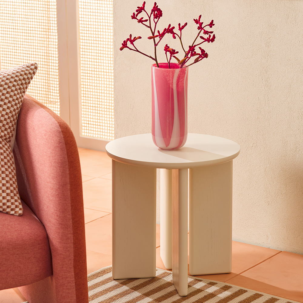 Parker Ivory Side Table | Adairs