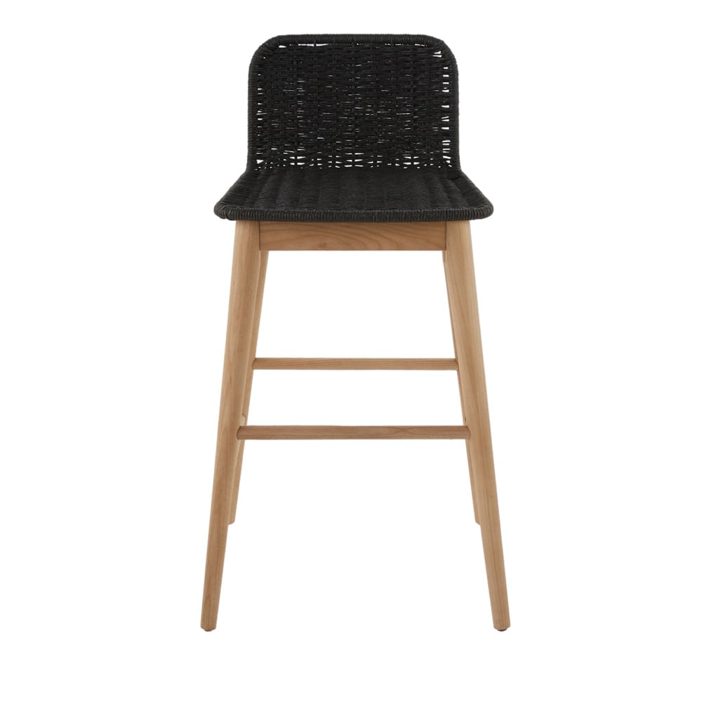 Noosa Black Natural Counter Stool Adairs