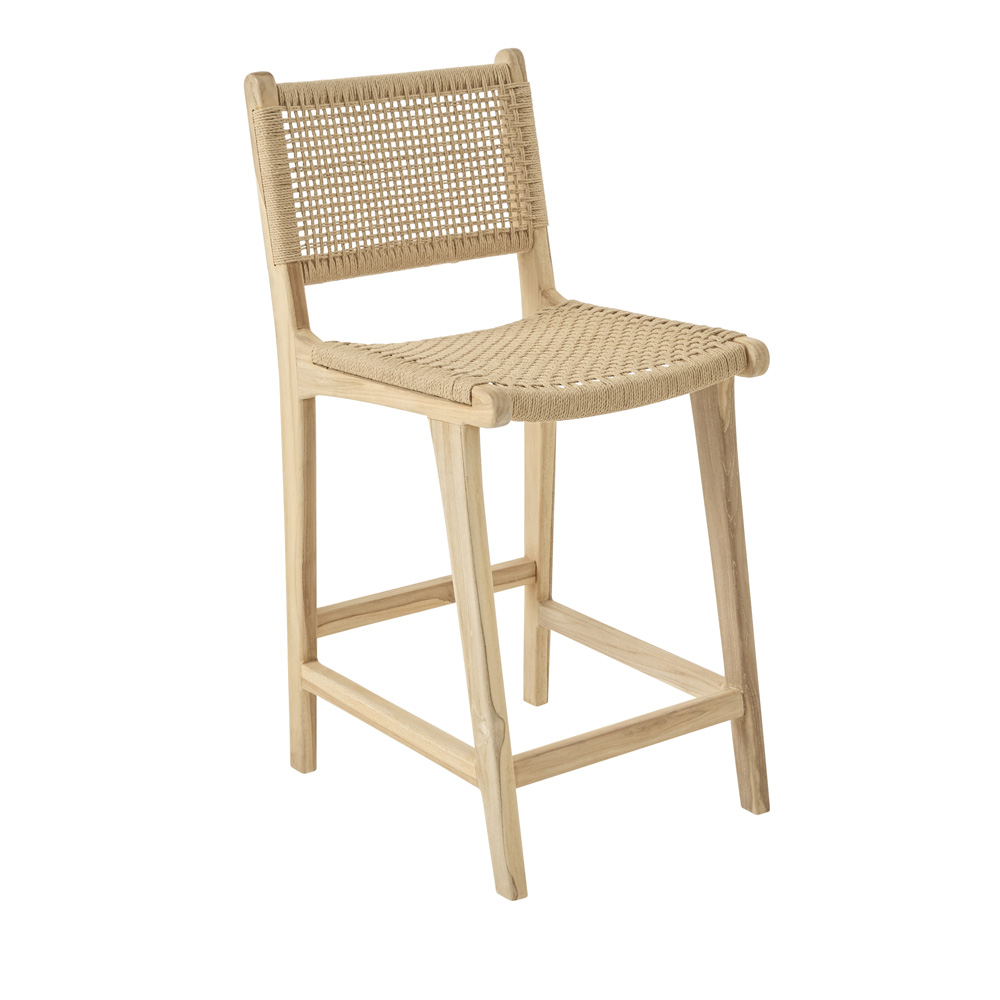 Palmer Loom Natural Counter Stool | Adairs