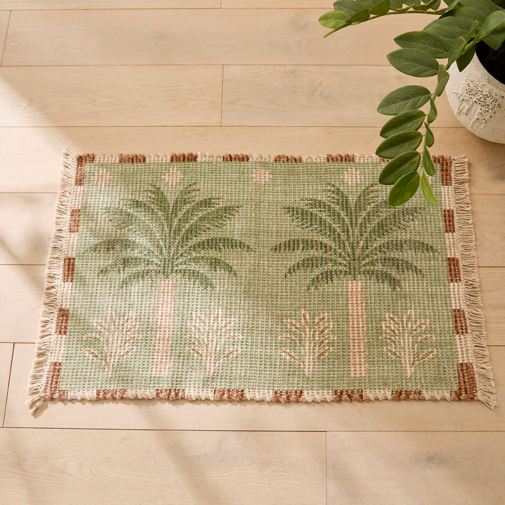 Monte Vintage Palm Indoor Mat | Adairs