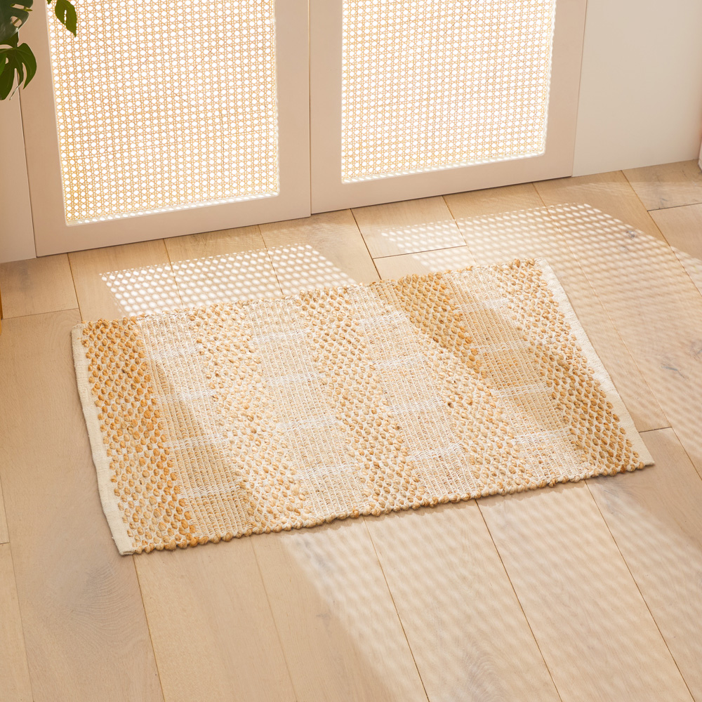 Bali White & Jute Indoor Mat | Adairs