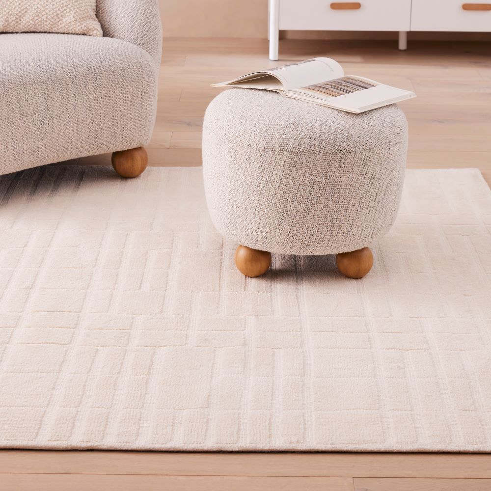 Herning Ivory Rug | Adairs