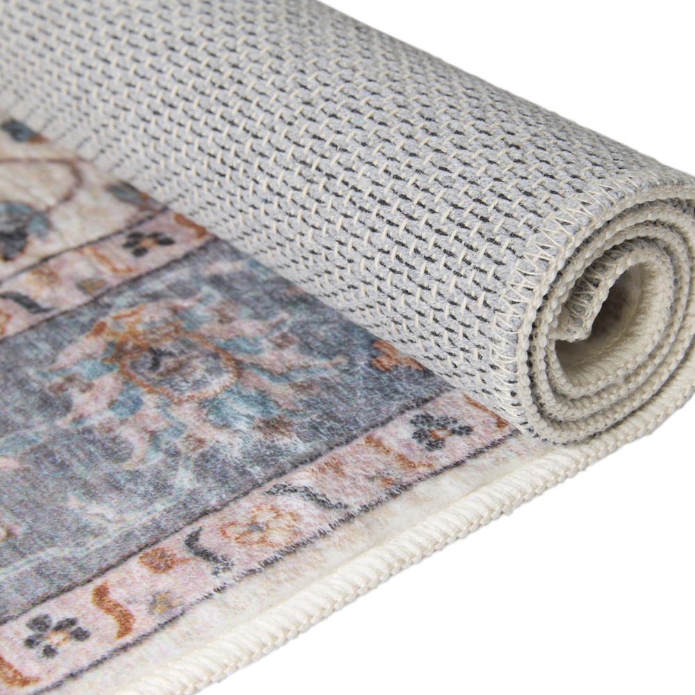 World's Softest Blue Haze Washable Indoor Mat | Adairs