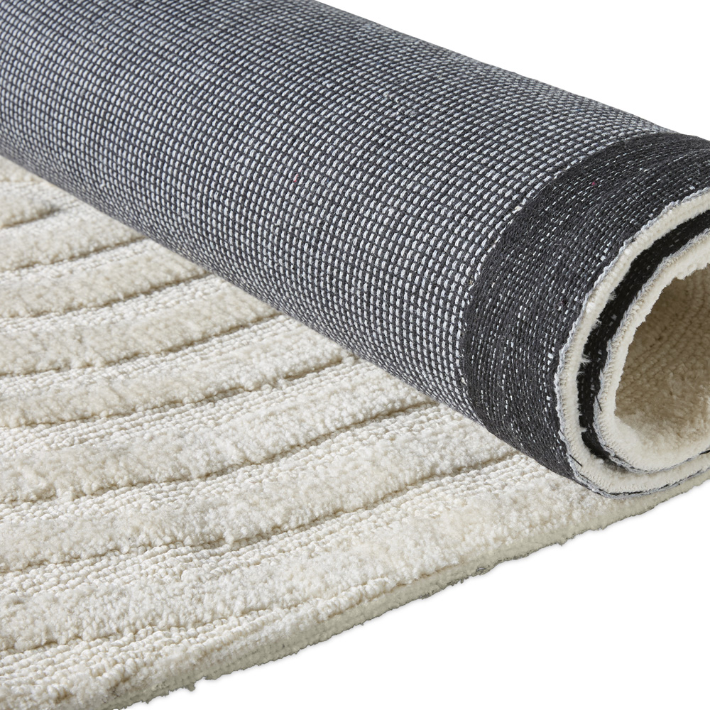 Curve Ivory Rug Runner | Adairs