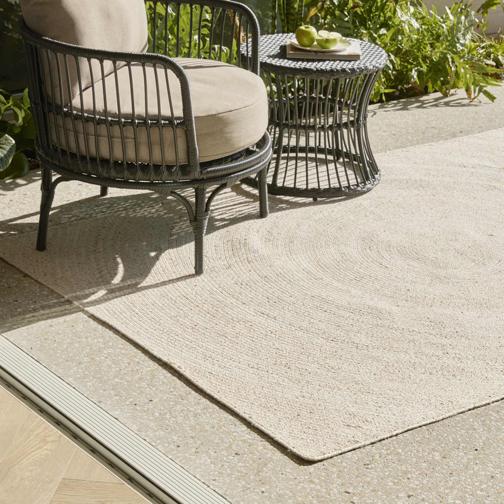 Airlie Beige Marle Indoor & Outdoor Rug | Adairs