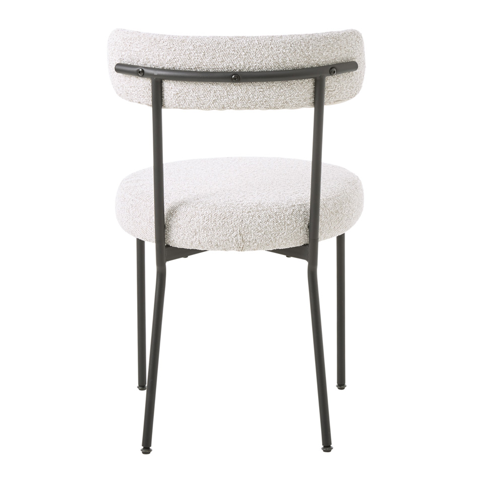 Remi Snow Boucle Dining Chair Set of 2 | Adairs