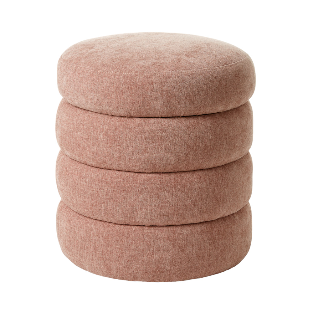 Memphis Blush Storage Ottoman Adairs