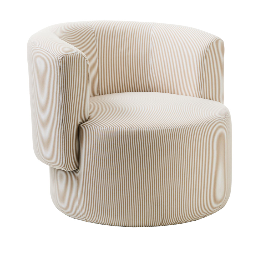 Essay Beige Stripe Chair | Adairs