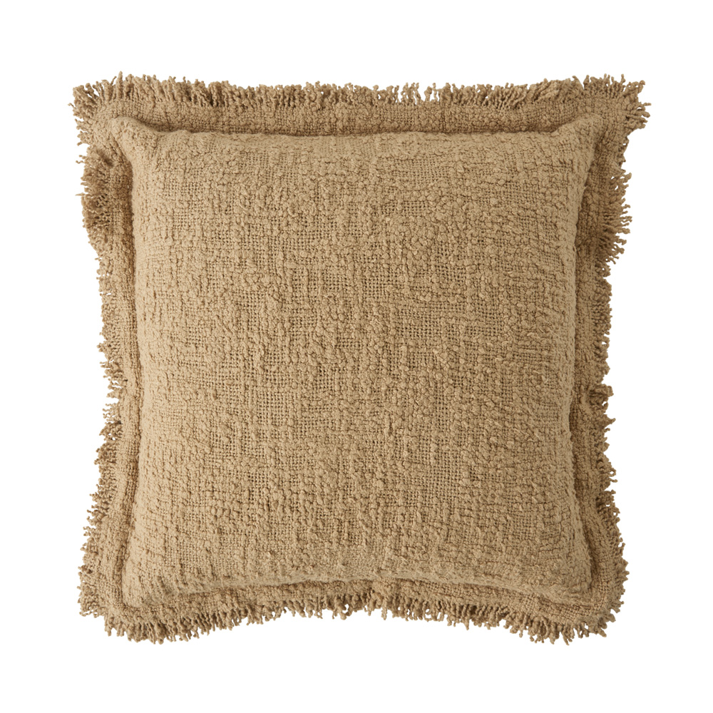 Leiden Tobacco Boucle Cushion | Adairs