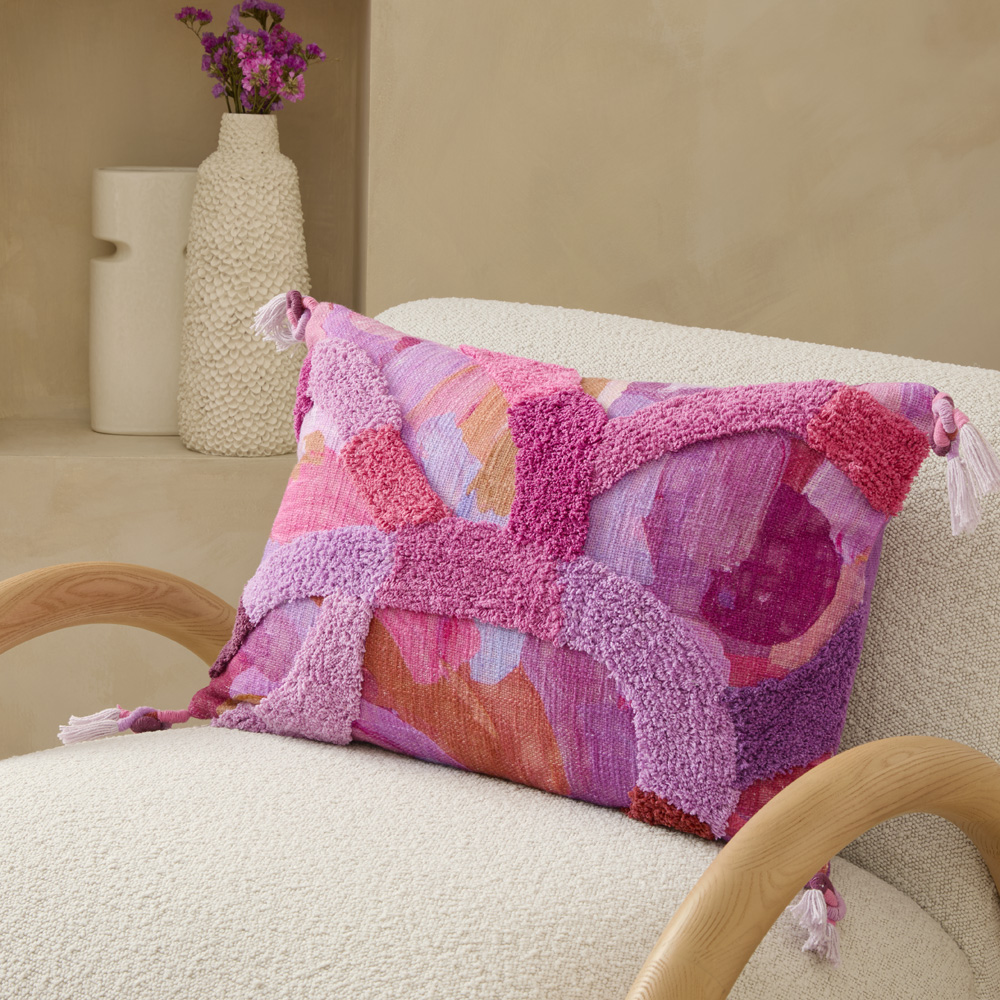 Erin Reinboth Raspberry Dreaming Cushion | Adairs