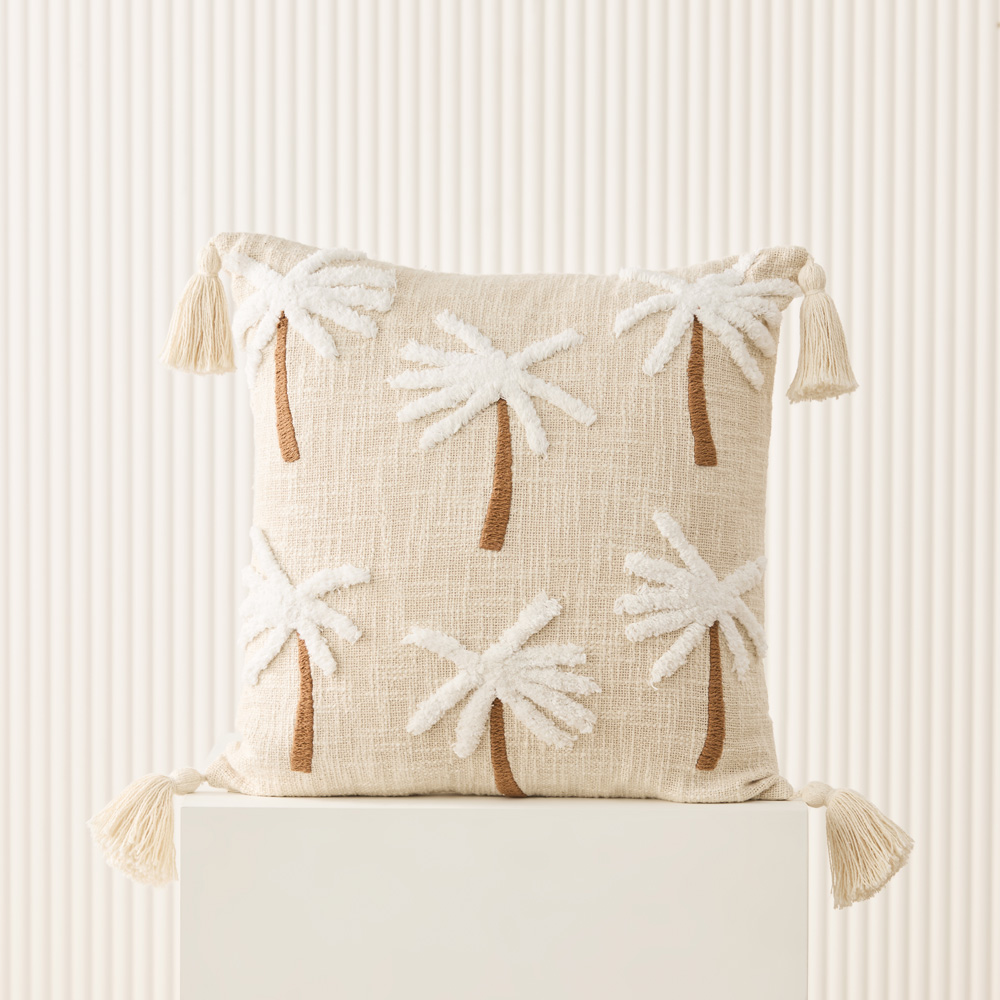 Palm Green Tufted Cushion | Adairs