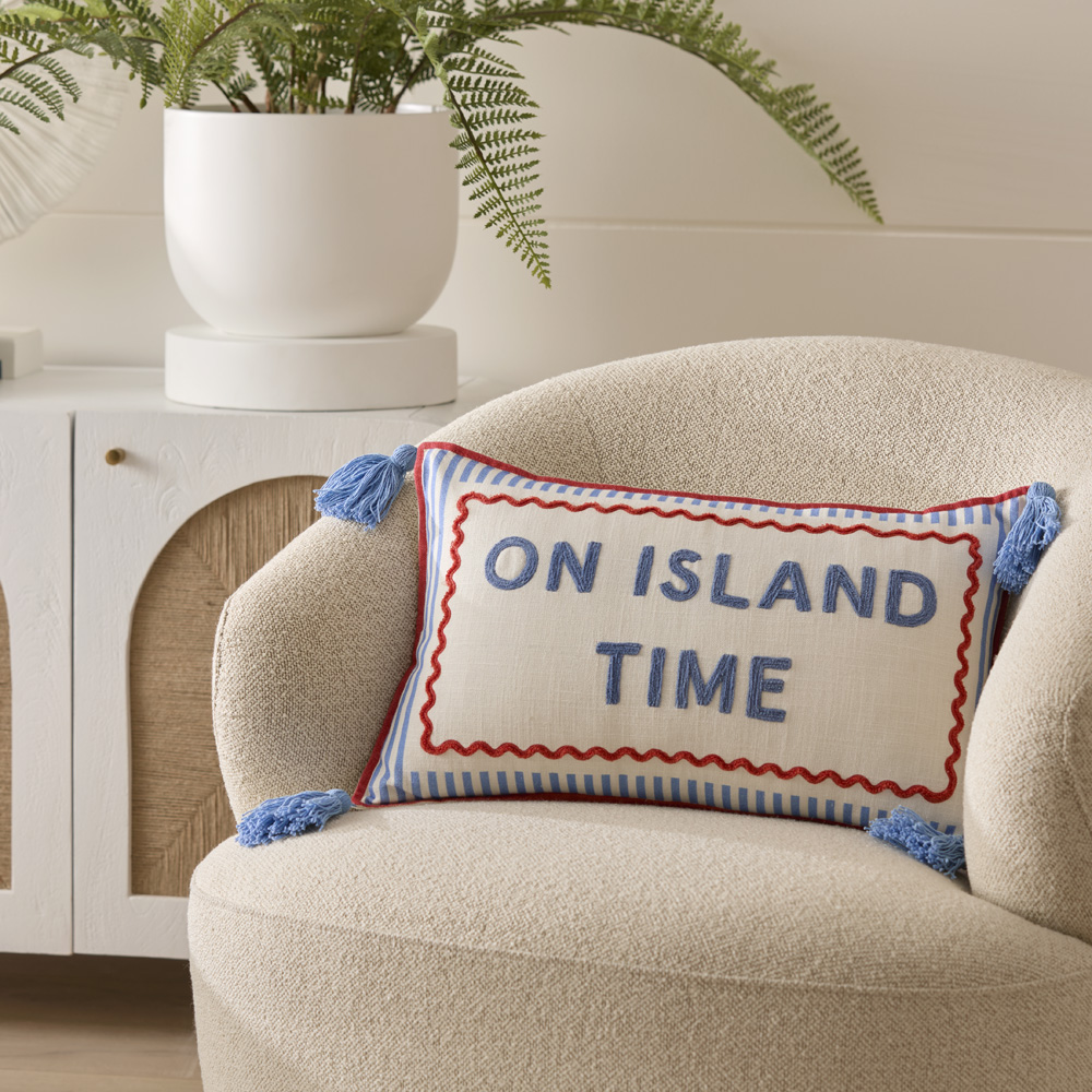 Summer On Island Time Text Cushion | Adairs