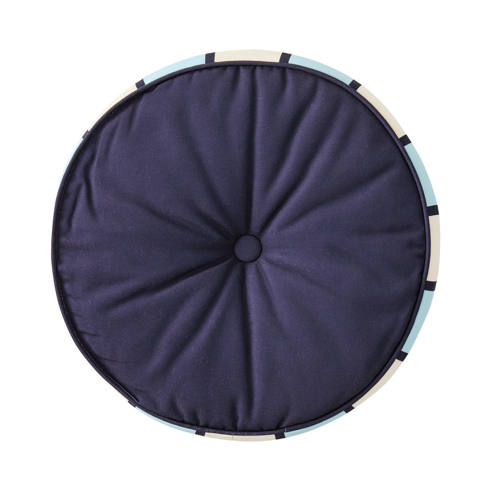 Blue Stripe Outdoor Round Cushion | Adairs