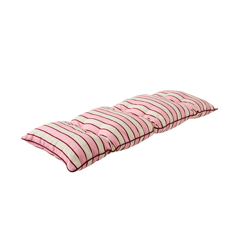 Pink Stripe Outdoor Bench Seat Cushion | Adairs