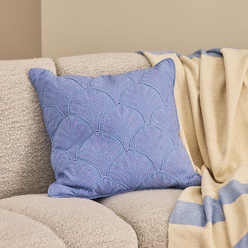 Phoebe Blue Cushion | Adairs