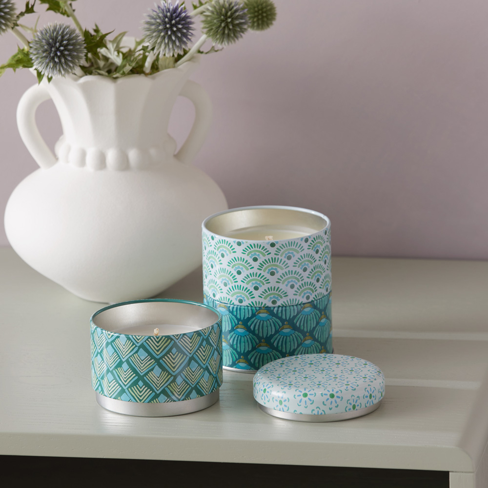 Boheme Green Stacker Candle 450g | Adairs