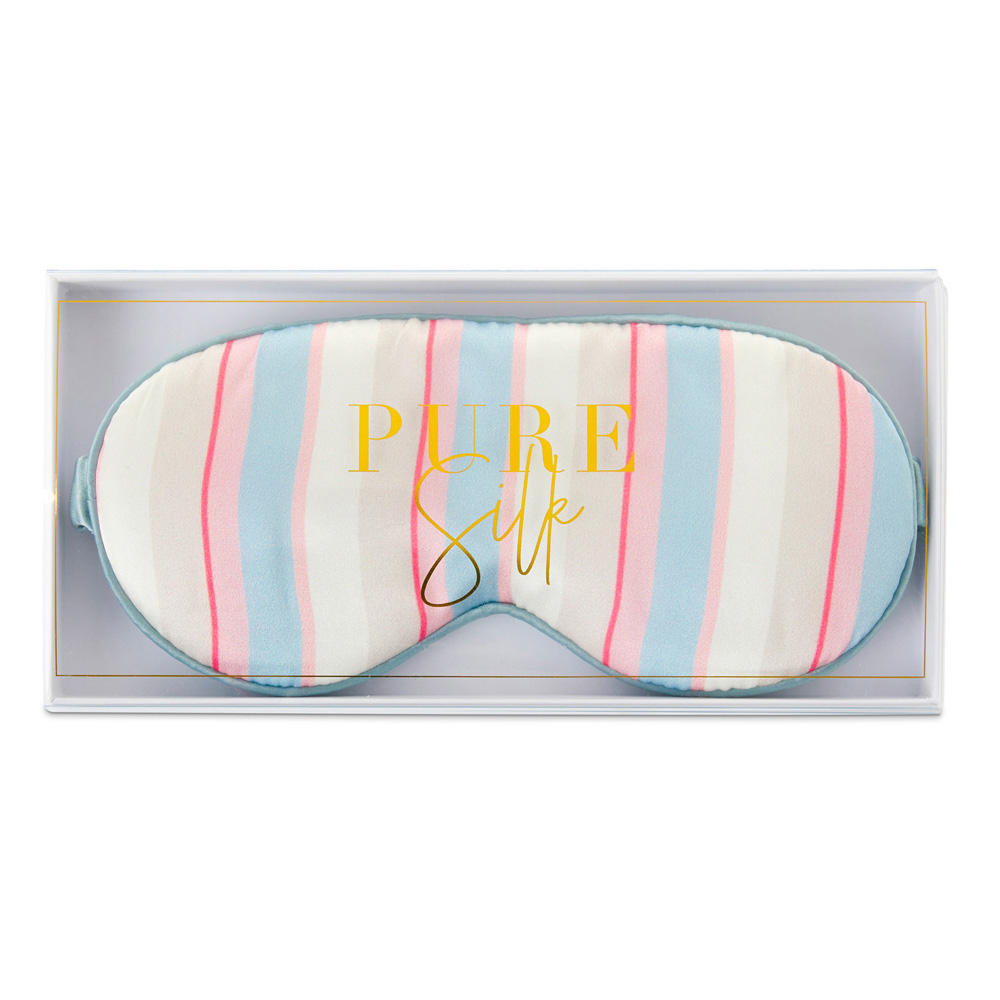 Pure Silk Coastal Stripe Eye Mask | Adairs