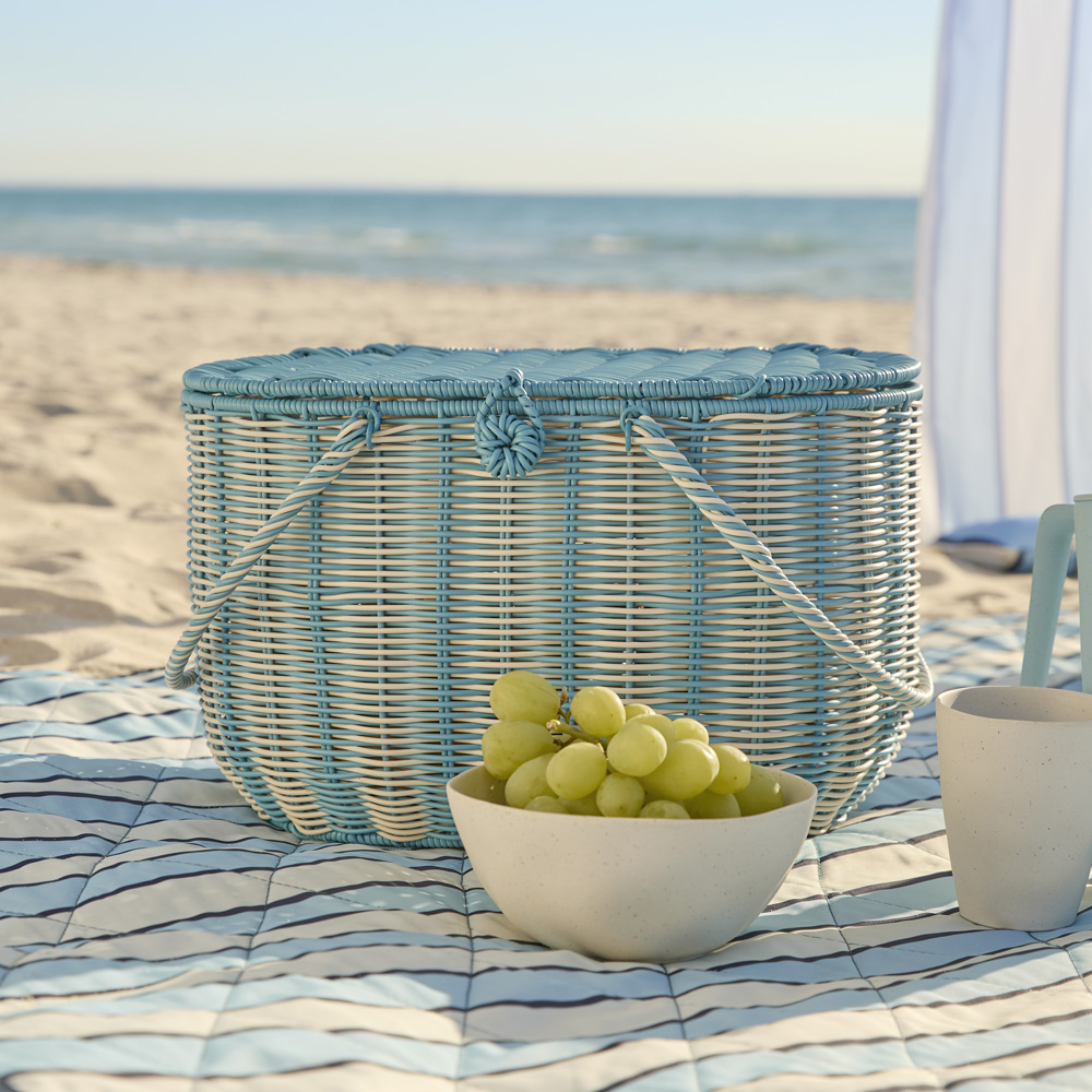 Mexicali Blue Picnic Basket | Adairs