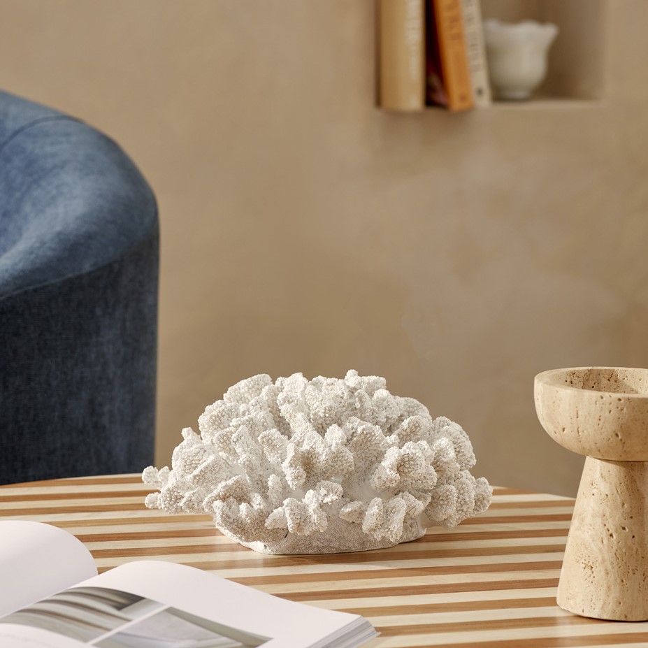 Byron White Coral Statue | Adairs