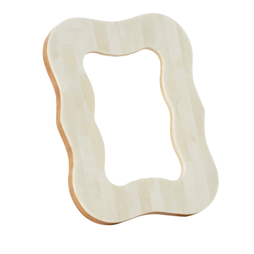 Otis Ivory Wave Photo Frame | Adairs