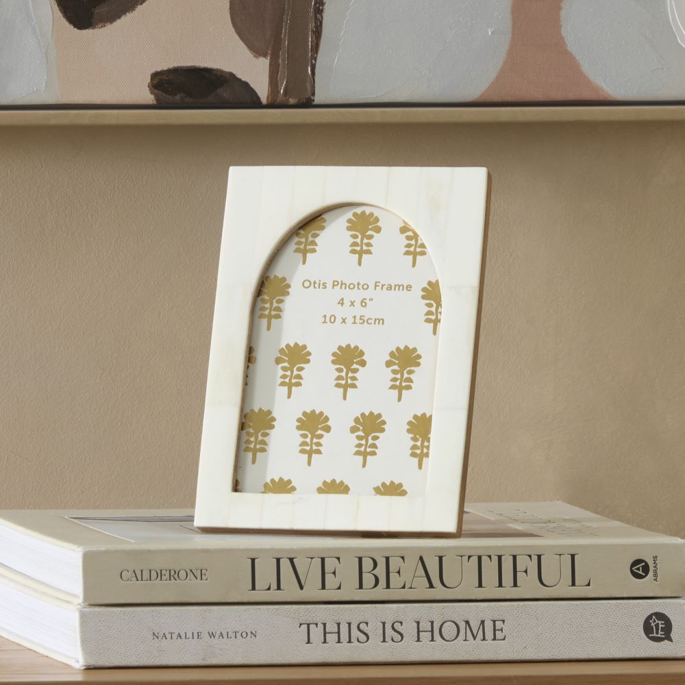 Otis Ivory Arched Photo Frame | Adairs