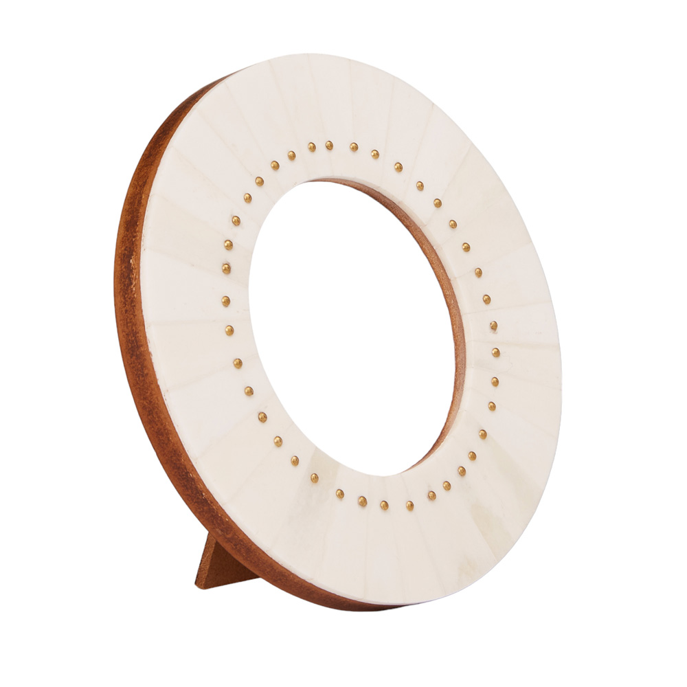 Otis Ivory Round Photo Frame | Adairs