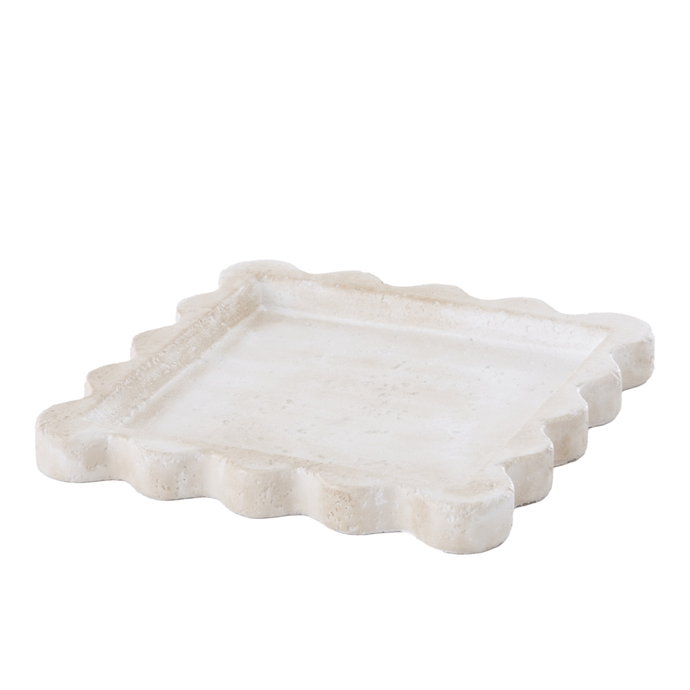 Petra Natural Scallop Tray | Adairs