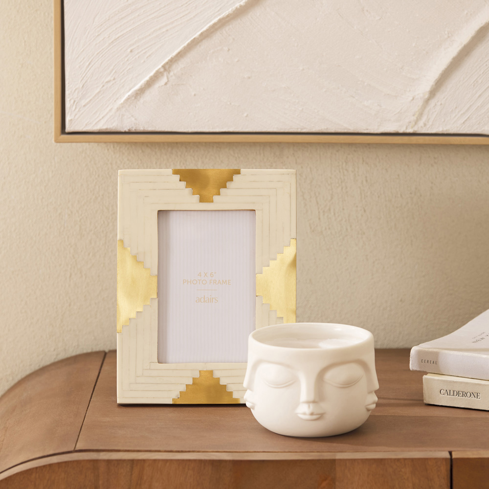 Palo Cream Resin Frame | Adairs