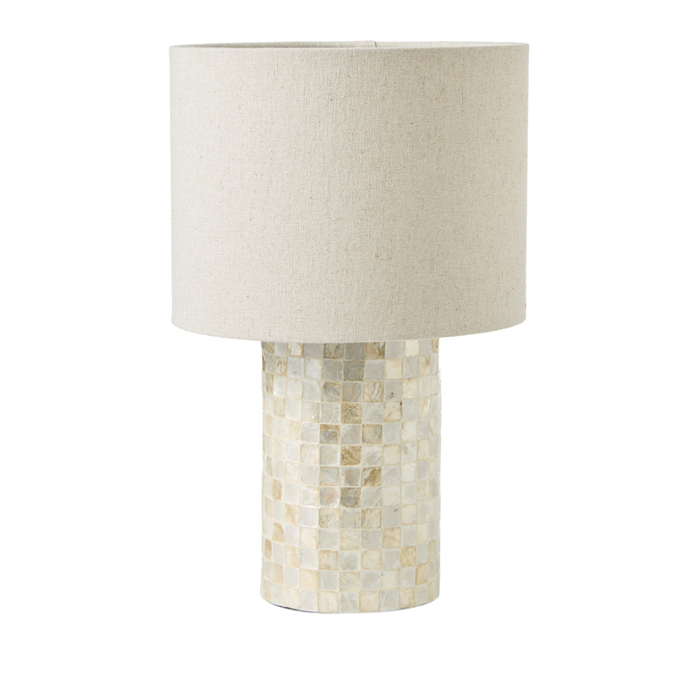Verona Beige Check Table Light | Adairs