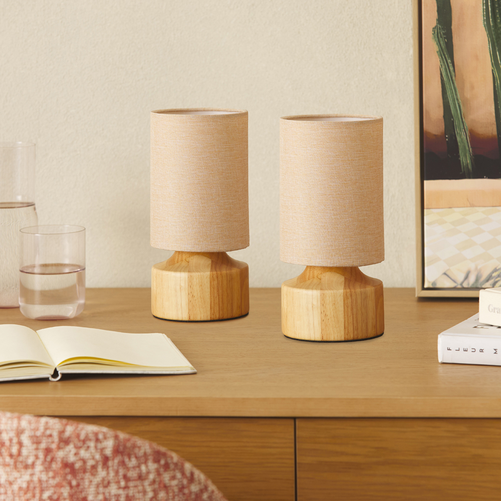 Kent Nude Table Light Set of 2 | Adairs