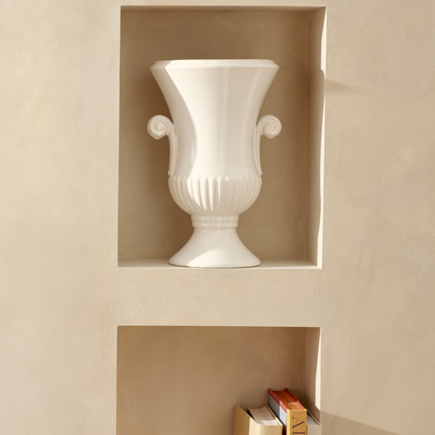 Toulouse White Large Urn | Adairs